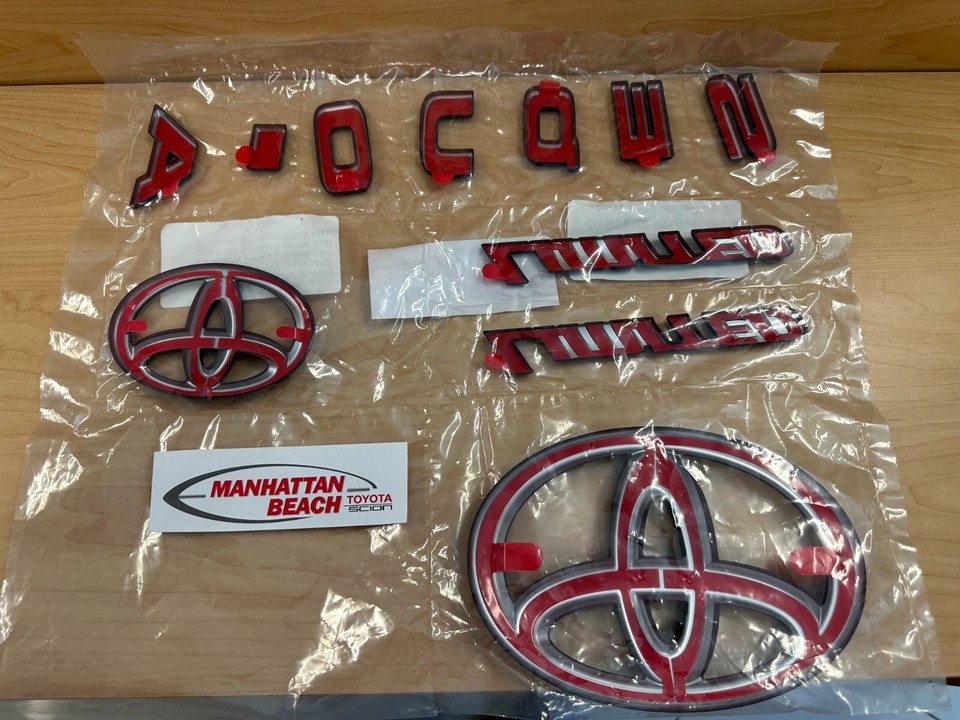 23-25 SEQUOIA "LIMITED" MATTE BLACK EMBLEM OVERLAYS GENUINE TOYOTA ...