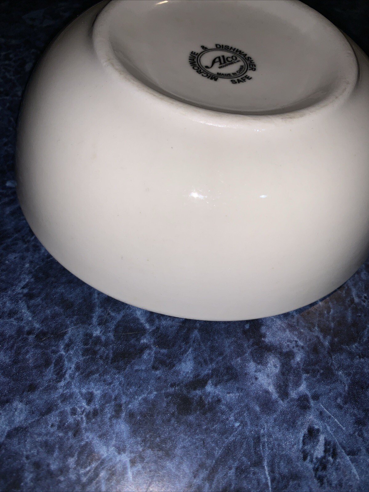 Alco Industries AD129 Blue Green Band Rings Stoneware Cereal Soup Bowl ...