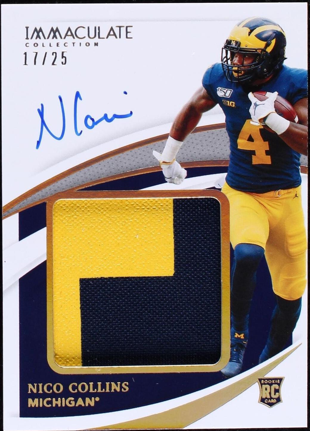 2021 Panini Immaculate Collection Collegiate - Premium Patches Rookie ...