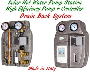 Drain Back Solar Hot Water Station Built-in Controller & High ...
