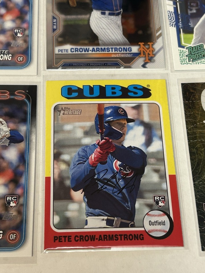 Pete Crow-Armstrong Rookie RC & Prospect 12 Card Lot Chicago Cubs Topps ...
