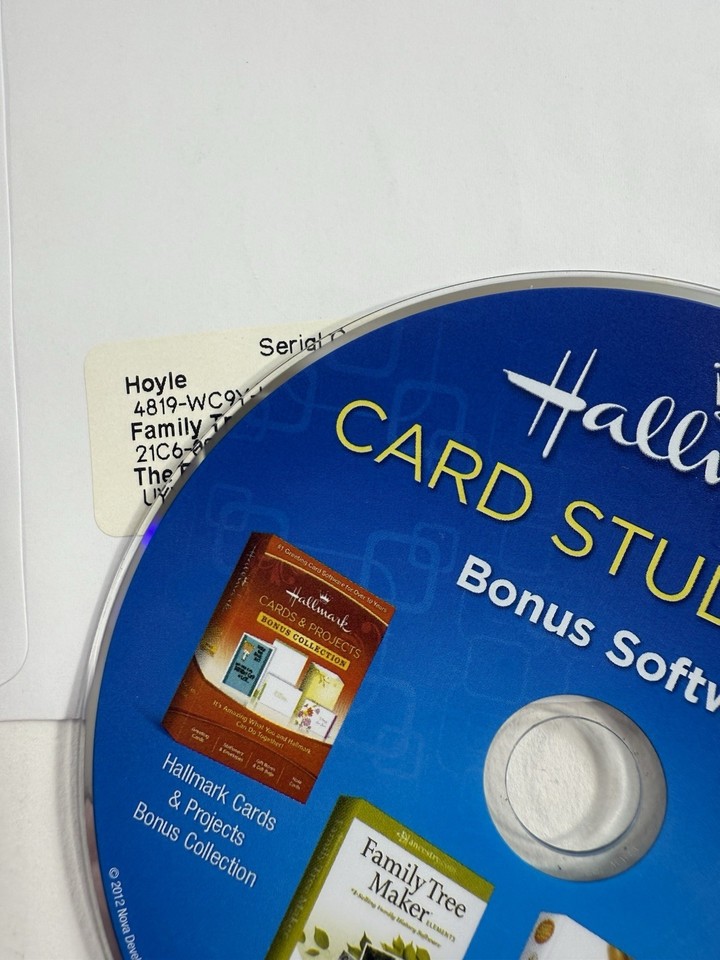 Hallmark Card Studio 2013 Deluxe (Windows, DVD-ROM) Discs, Box, Manual ...