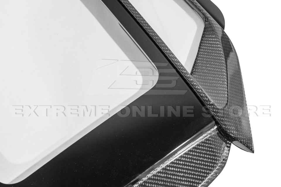 CARBON FIBER Rear Hatch Upper HTC Window Insert 20-Up Corvette C8 ...