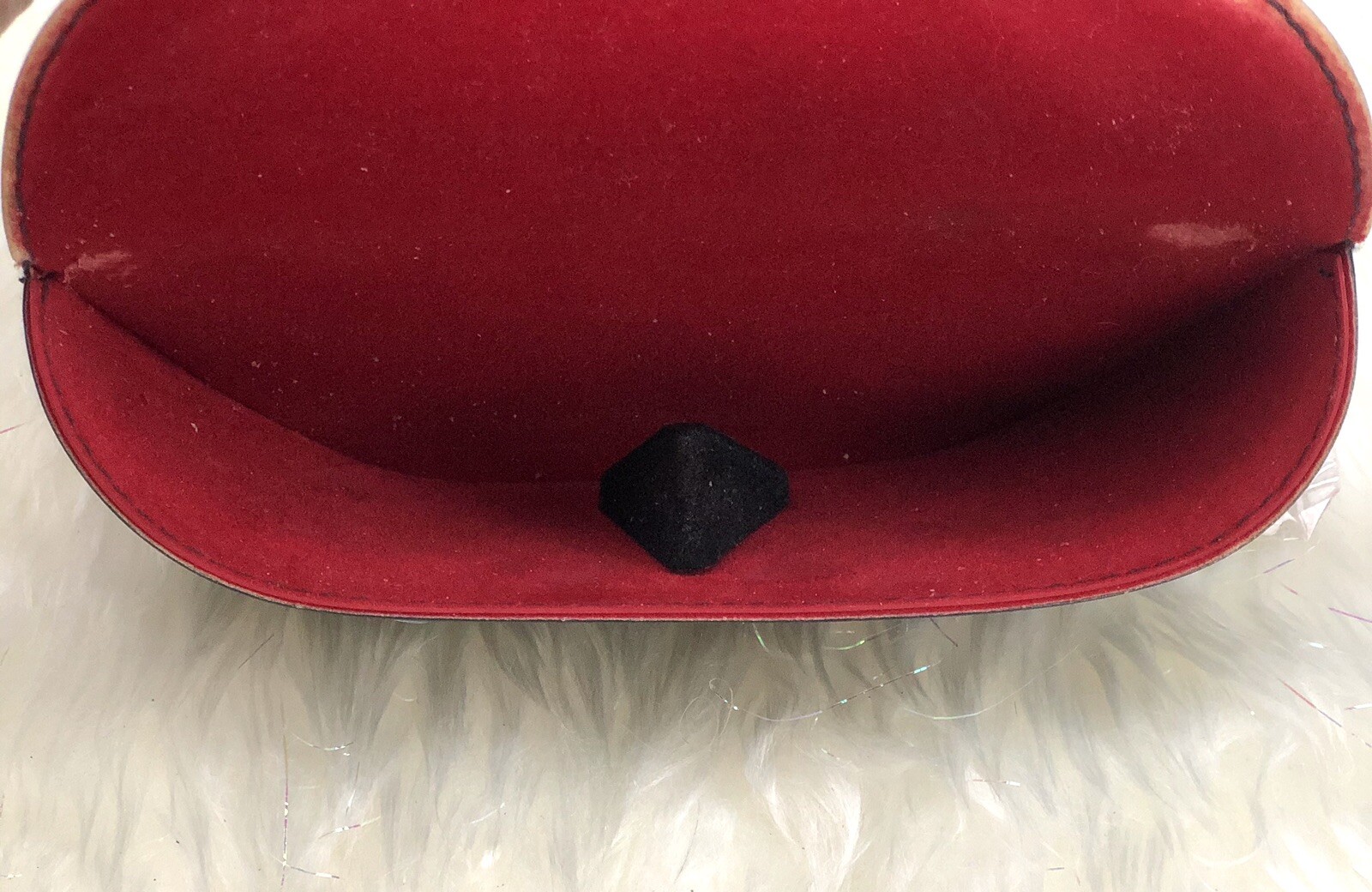 Ray-Ban Leather Case with Booklet and Cleaning Cloth Red Felt Inside | eBay