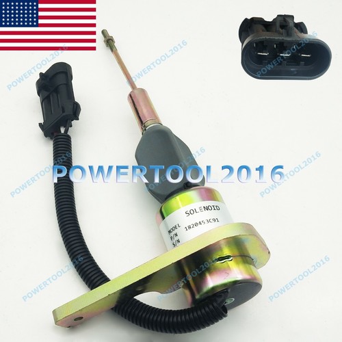 12V Fuel Stop Solenoid 1820453C91 3913795 For Heavy Duty Navistar ...
