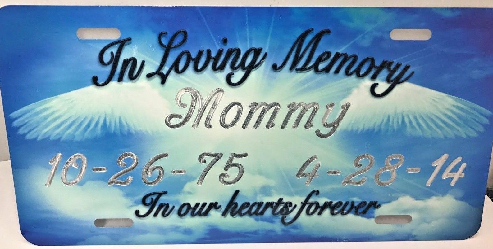 R.I.P License Vanity Plate Engrave Rest In Peace Auto Tag RIP ...