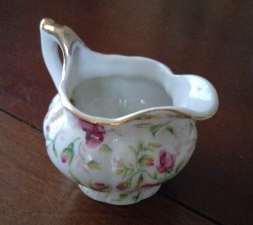 Lefton China Rose Chintz Hand Painted Mini Creamer #NE794R Personal ...