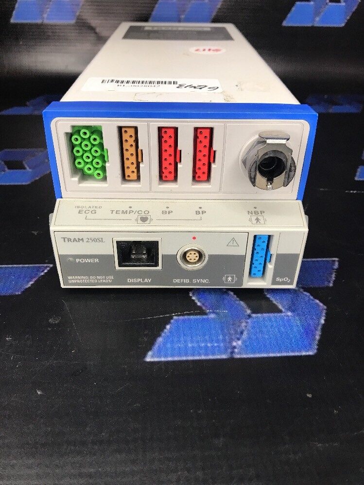 GE Marquette TRAM 250SL Multiparameter Patient Module - Fits TRAM-RAC ...
