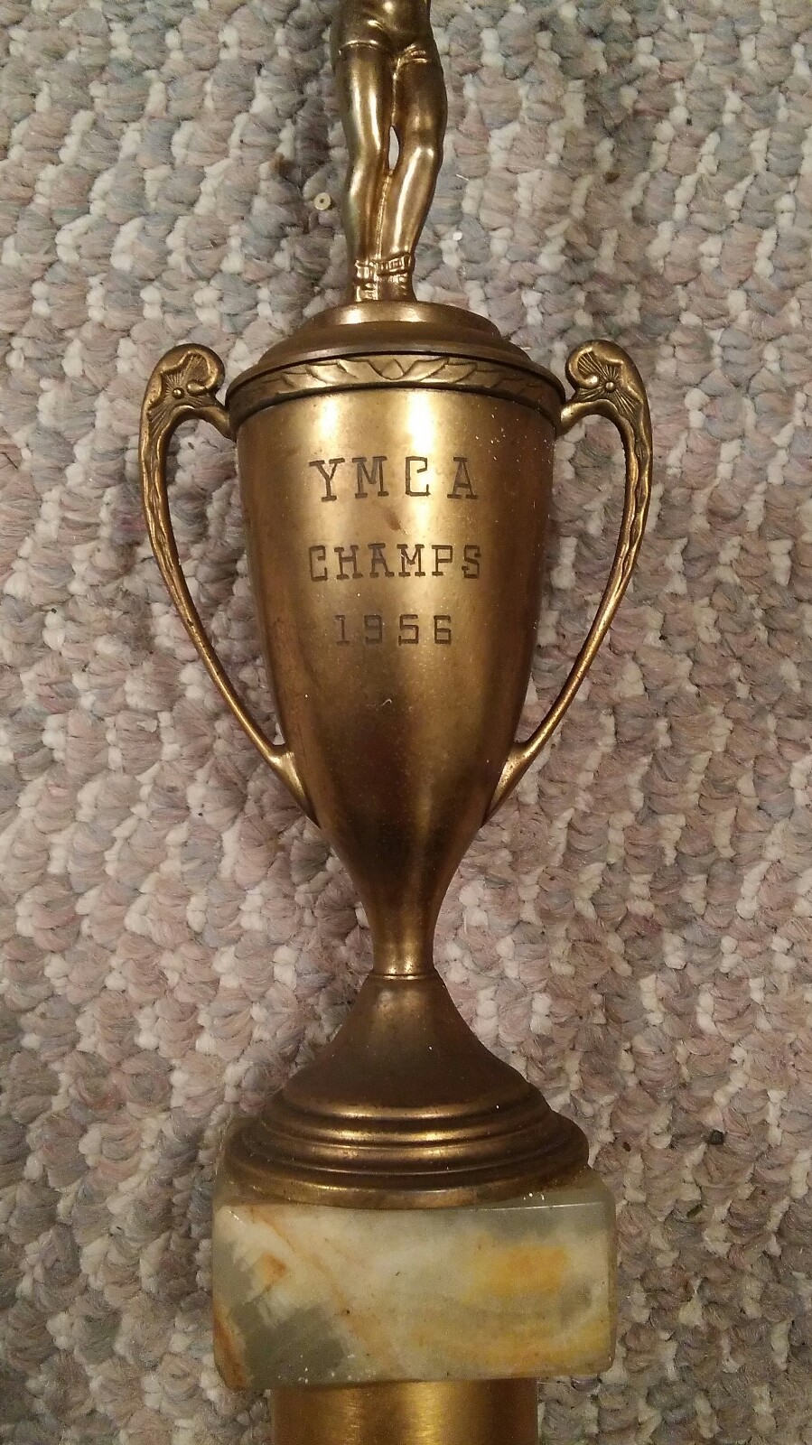 000 Rare Vintage 1956 Women's YMCA Champs Volleyball BAsketball Trophy ...