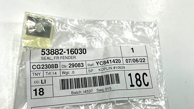 1991-2021 GENUINE TOYOTA & LEXUS SEAL,FRONT FENDER (RIGHT 53882-16030 ...