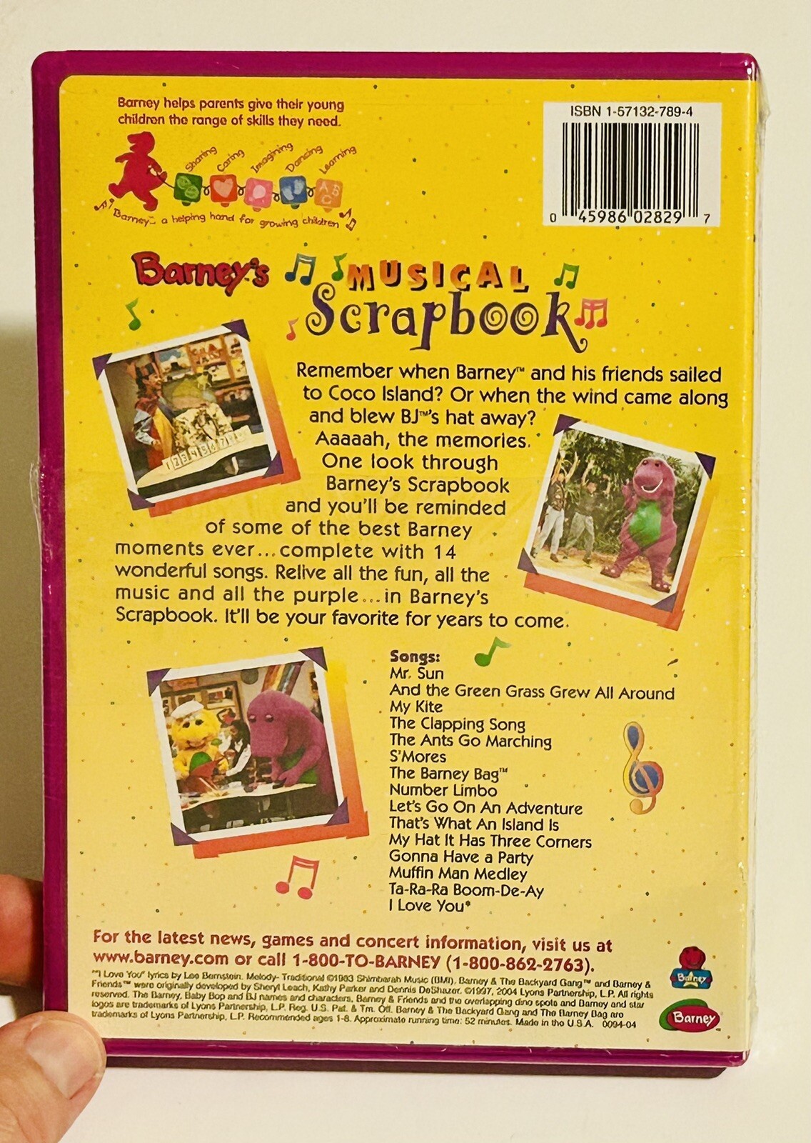 Barney - Barneys Musical Scrapbook (DVD, 2006) for sale online | eBay