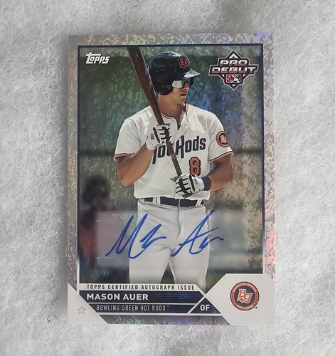 2023 Bowman Pro Debut Chrome Mason Auer Aqua Refractor Auto /199 Tampa ...