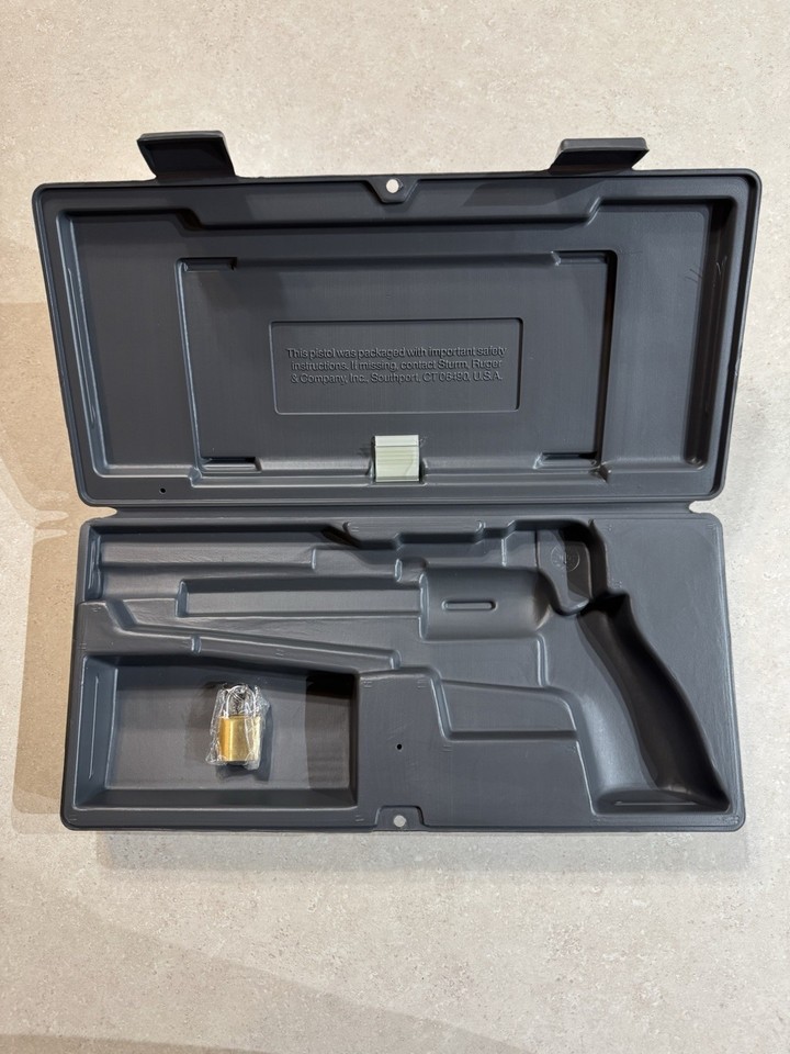 Ruger Revolver 41 MAG Revolver Gray Plastic Factory Pistol Case, Manual ...