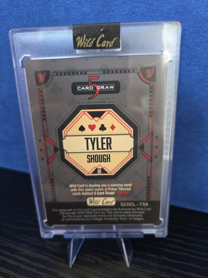2025 Wild Card 5 Card Draw-TYLER SHOUGH ROOKIE AUTO 1/1! ULTRA RARE! | eBay