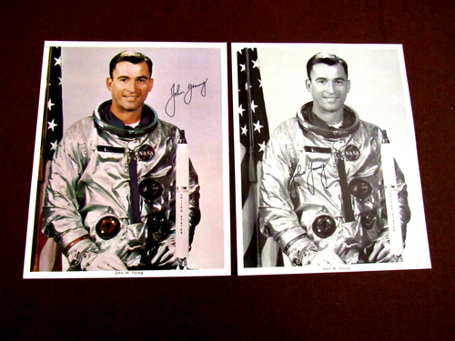 JOHN YOUNG APOLLO 10 16 ASTRONAUT AUTO AP SIGNED AUTO VINTAGE NASA ...