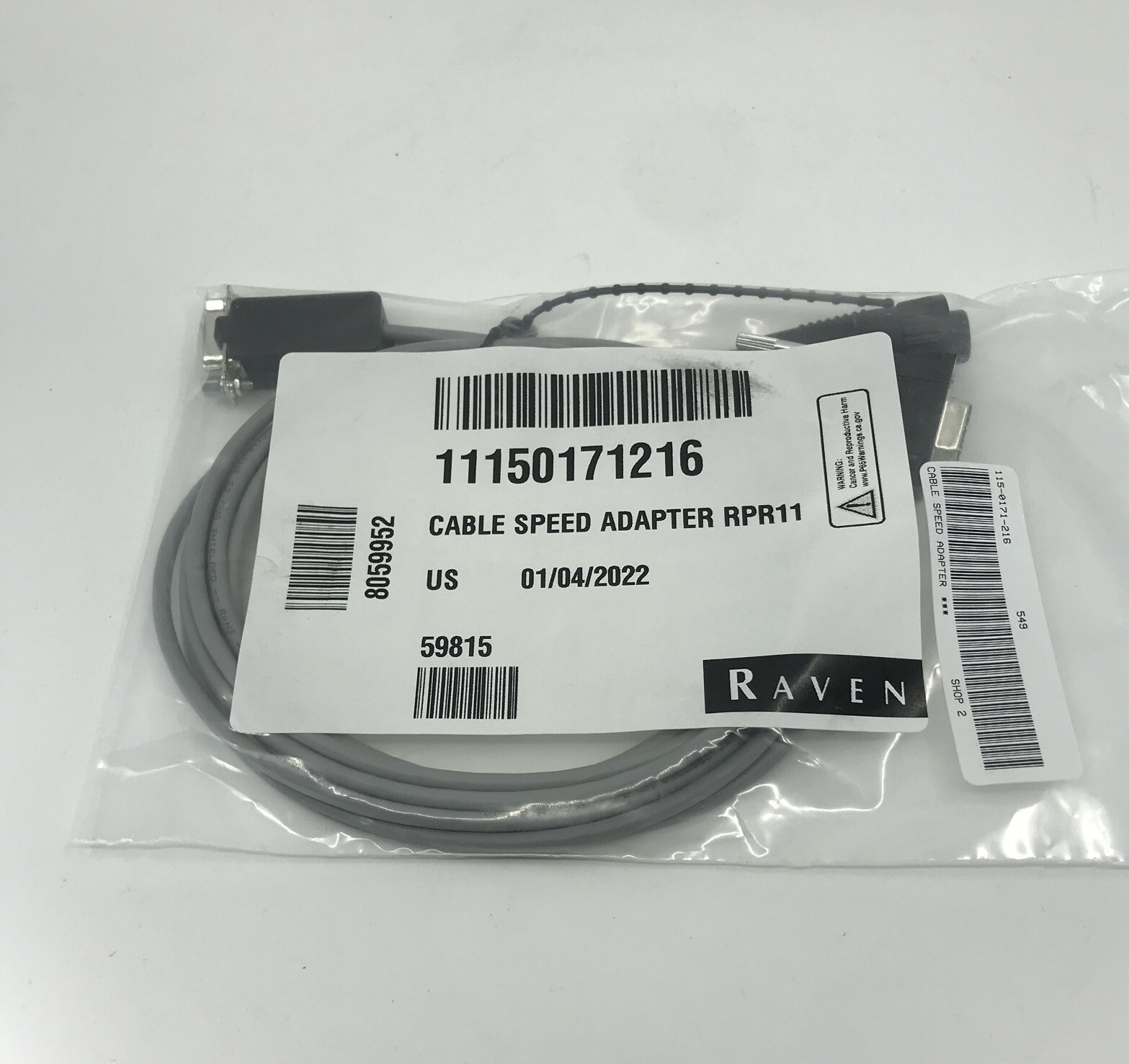 Raven Precision Speed Sensor Adapter Cable RPR 110/115 to Port A - 115 ...