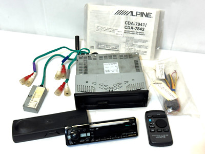 Alpine CDA 7941 Vintage In Dash CD Radio + Remote, Manual (Shuttle ...