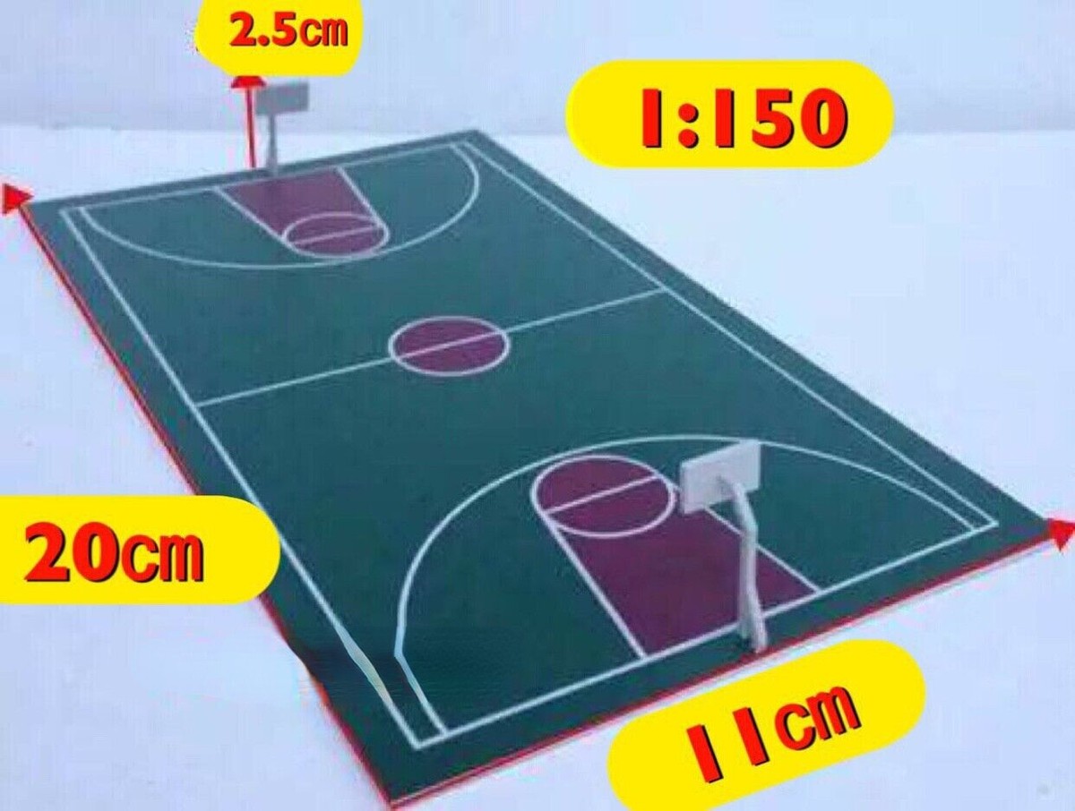 Mini Basketball Court Dimensions COURTCRAFTER – REAL MAPLE MINI