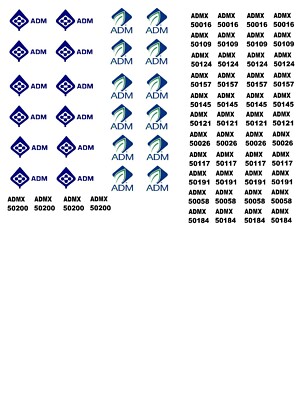 HO Scale Hopper Car Decals " ADM " | eBay