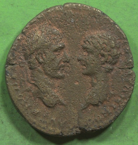 Roman Provincial ae24 Bronze Coin Macrinus & Diadumenian Marcianopolis ...