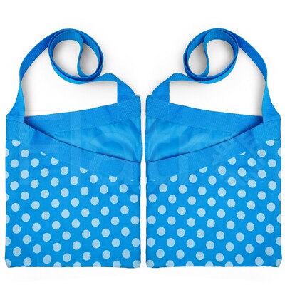 Polka Dots Hanging Peg Bag Clothes Laundry Washing Line Pegs Holder ...