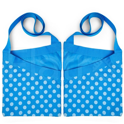 Polka Dots Hanging Peg Bag Clothes Laundry Washing Line Pegs Holder ...