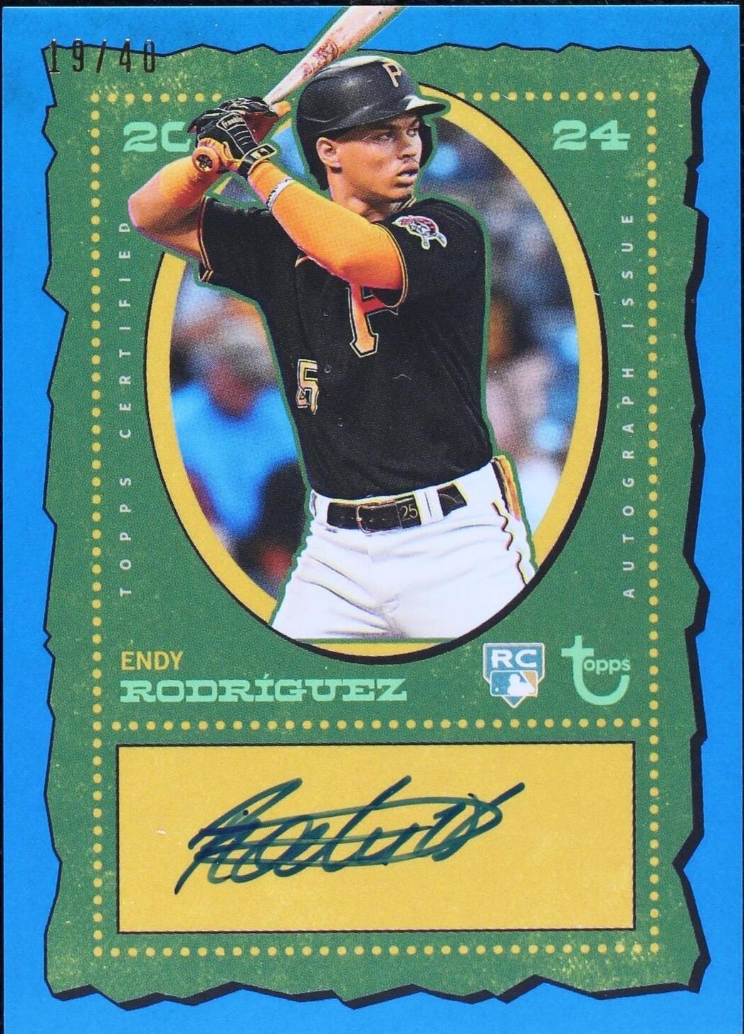 2024 Topps Brooklyn Collection - Autographs Endy Rodriguez #AC-ER Blue ...