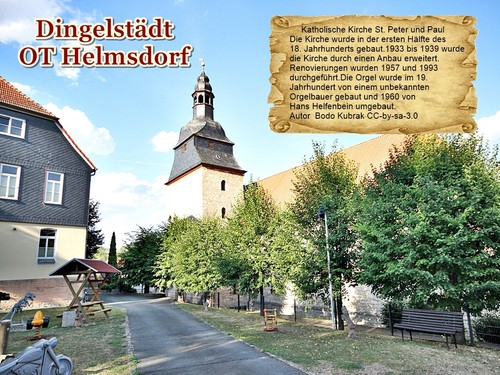 Dingelstädt OT Helmsdorf Kath.Kirche Thüringen 1317 | eBay.de