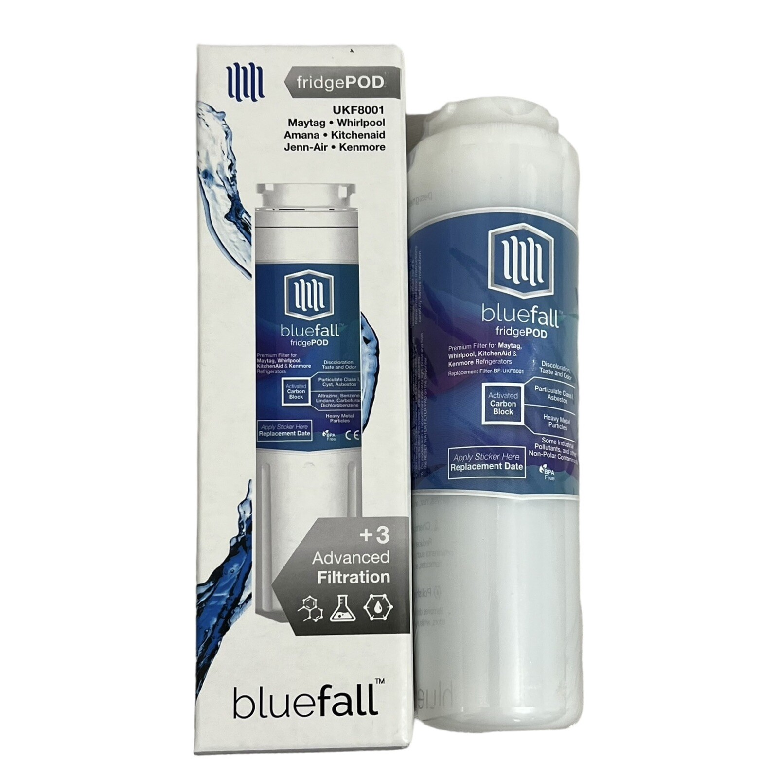 Bluefall Water Filter FridgePod UKF8001 Whirlpool Amana Kitchenaid New Sealed | eBay