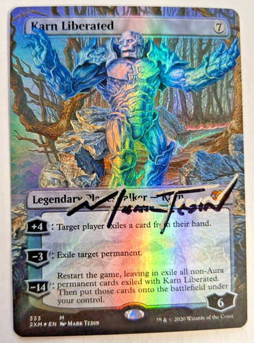 MTG FOIL Karn Liberated SHADOW SIGNED BY MARK TEDIN | eBay