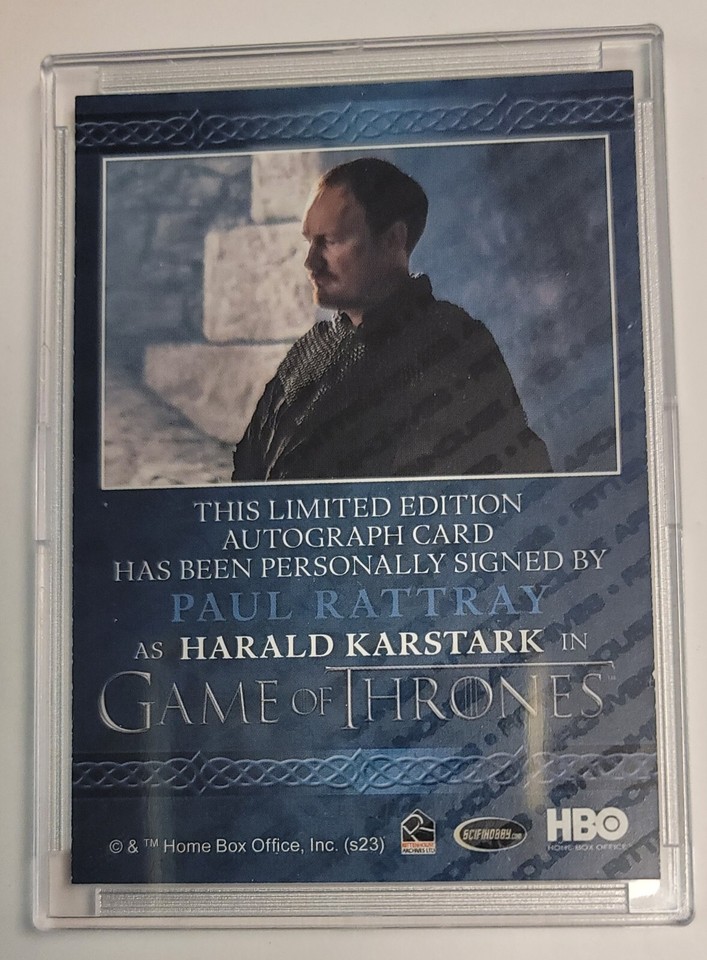 2023 Game of Thrones, Arts & Images, Paul Rattray as Harald Karstark ...