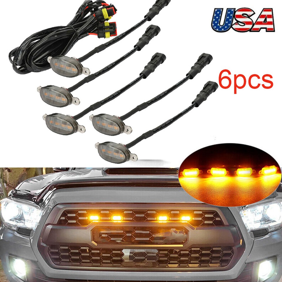 1 Set Universal For Ford Toyota Truck Raptor Style LED Amber Front ...