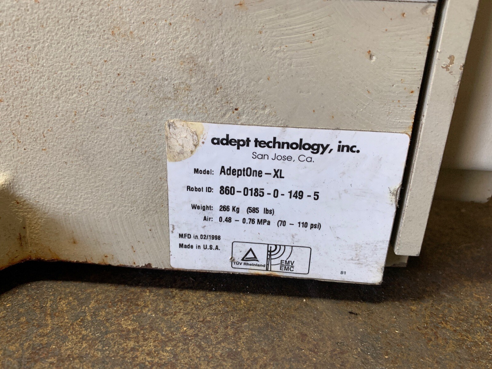 Adept Robot AdeptOne-XL With Adept Controller MV-10 PA-4 *Warranty* | eBay