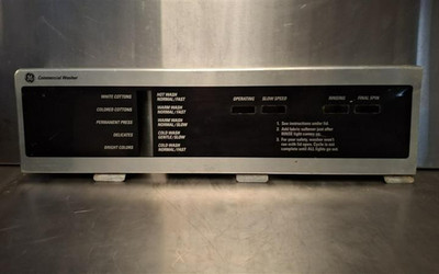 Washer Control Panel, Faceplate For GE WCCB2050T P/N: 175D2701 (USED ...