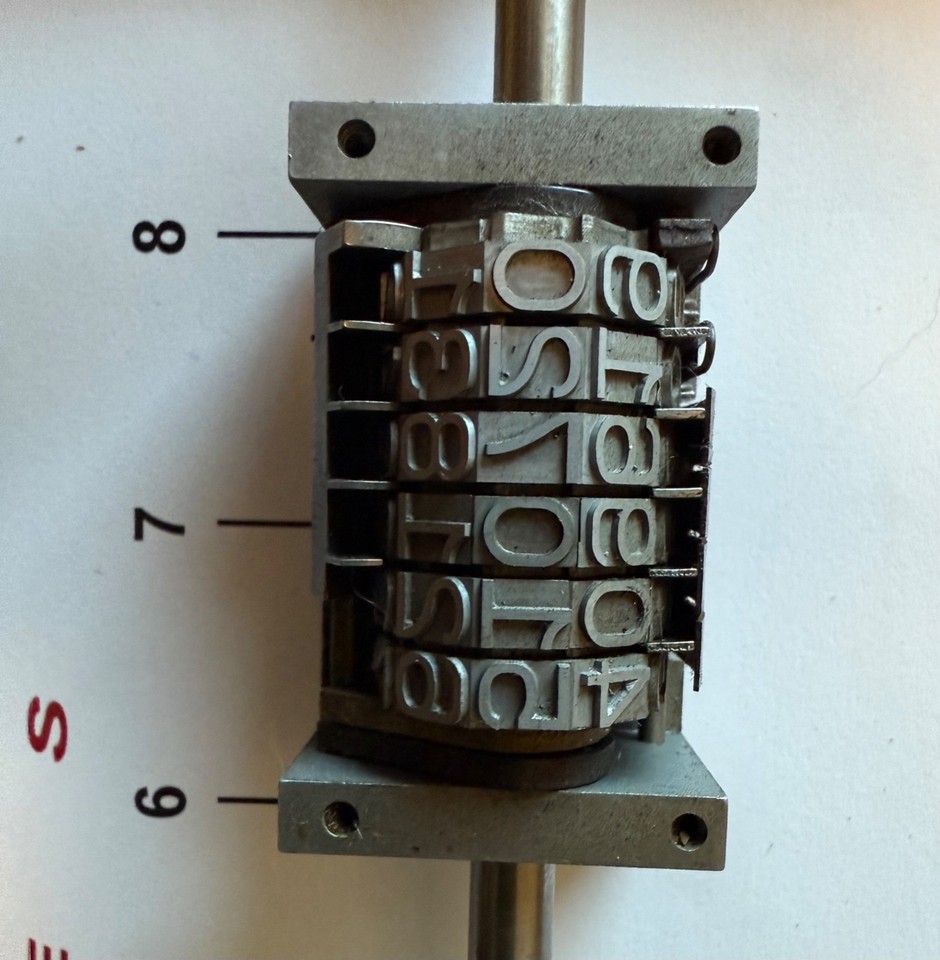 Letterpress - NUMBERING MACHINES - JUMBO - CENTER DRIVE - EXCELLENT | eBay