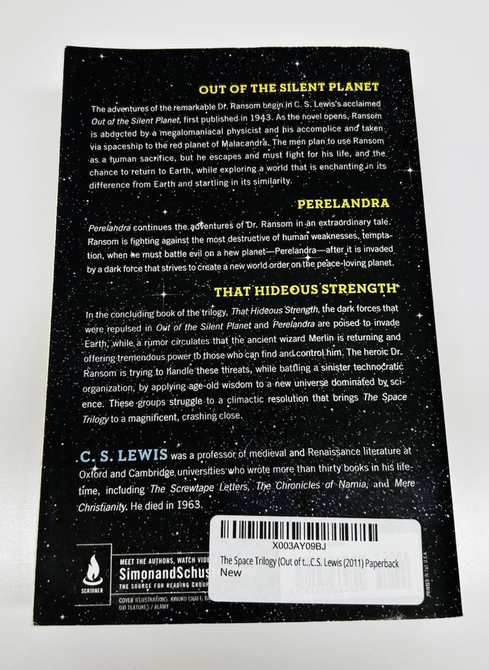 The Space Trilogy Book CS Lewis 3-in-1 Silent~Perelandra~That Hideous Strength~ | eBay