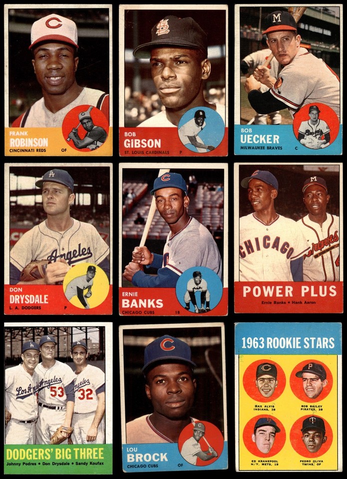 1963 Topps Baseball Complete Set w/o #537 Rose 3.5 - VG+ 6919930 | eBay