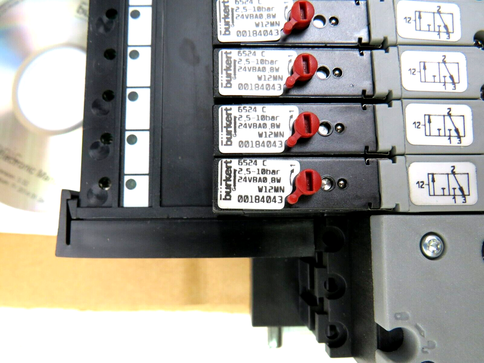 BURKERT 00183055 8640 valve block 24 x bank 6524 New | eBay