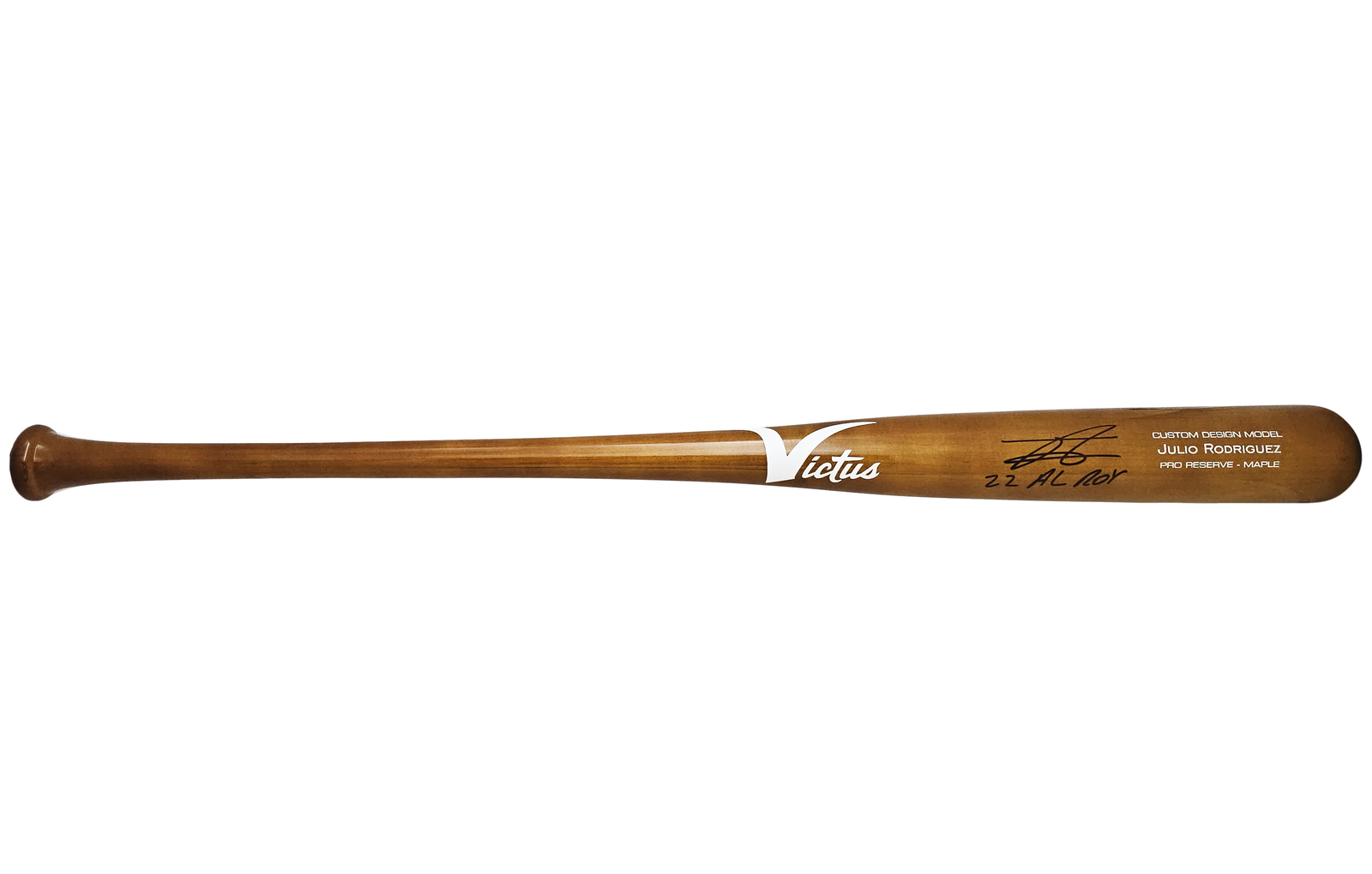 JULIO RODRIGUEZ AUTOGRAPHED VICTUS PRO MAPLE BAT MARINERS 22 AL ROY ...