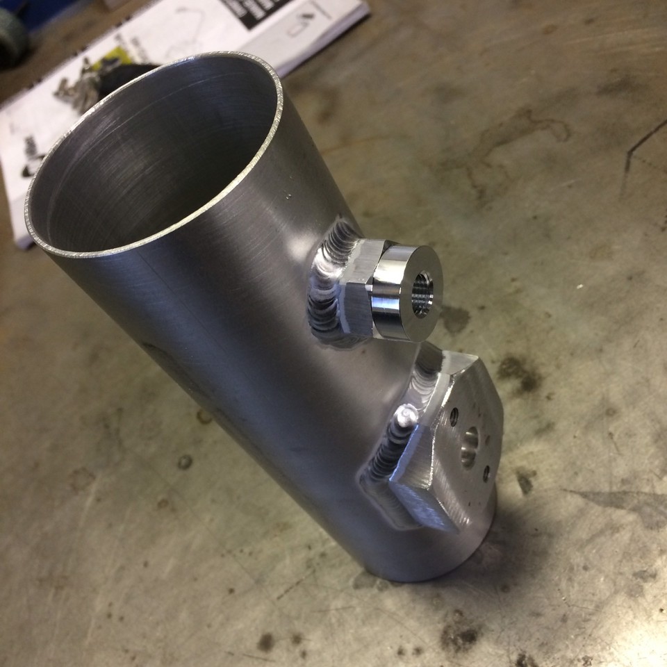 MAP & Water Meth Sensor Mounting Boss Flange Aluminium 1/8NPT Methanol ...