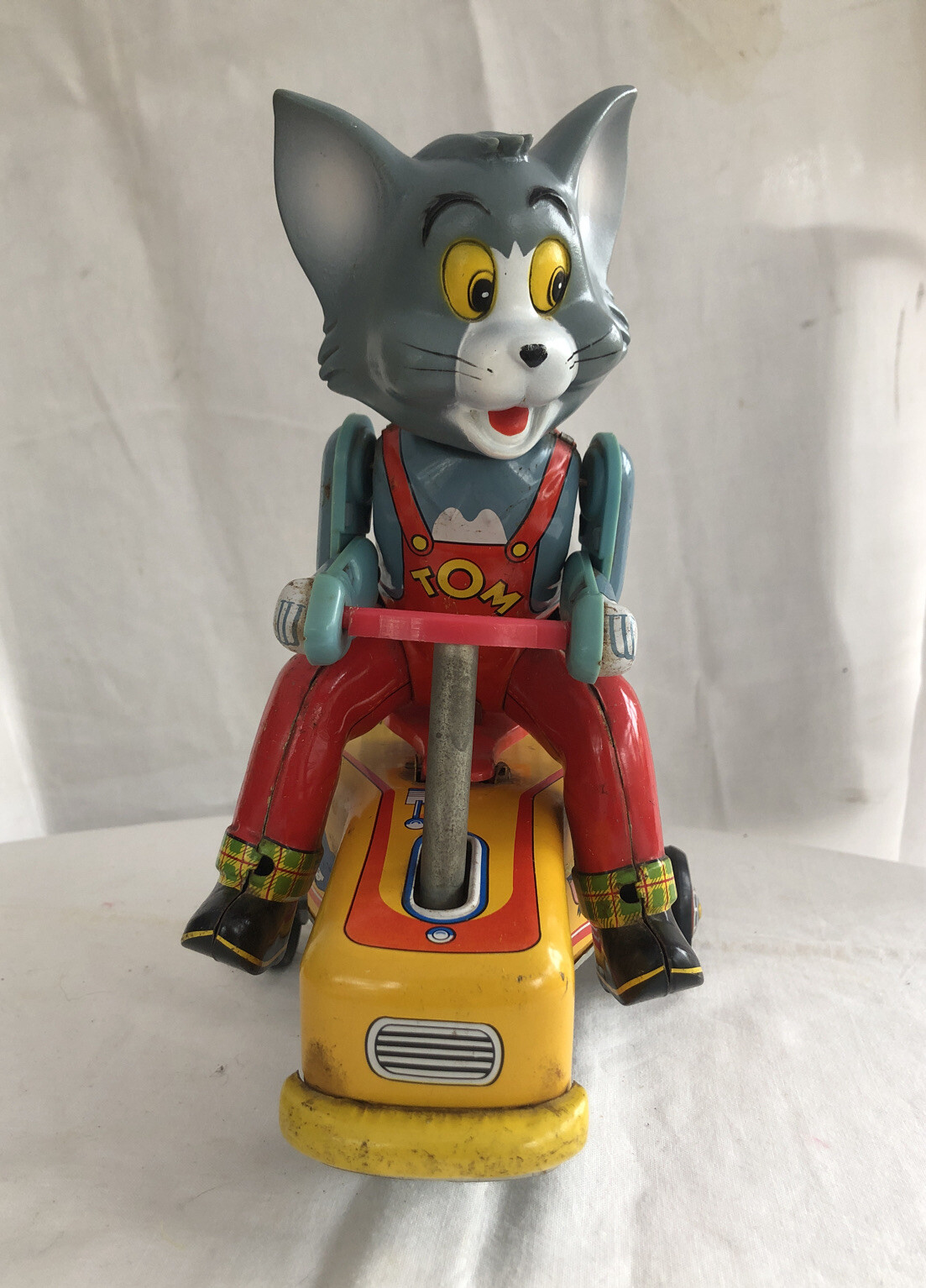 RARE Vintage 1950s/60s Tom from "Tom and Jerry" Car Tin Toy Battery ...