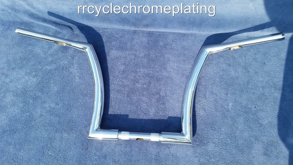 CHROME 14" DNA MONSTER APE BARS FAT WIDE 1-1/2 HARLEY HANDLEBARS ROAD ...
