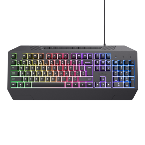 Trust GXT 836 Evocs RGB Gaming Keyboard 114 Keys Anti-Ghosting USB ...