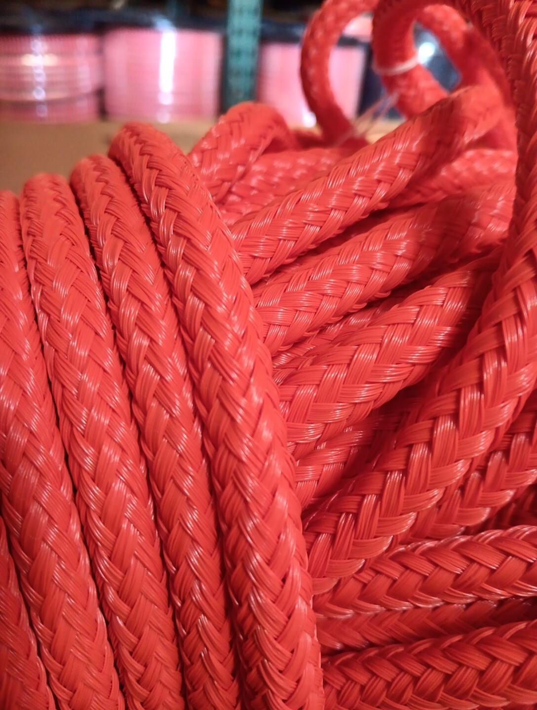 3/8 x 150ft. 16 Strand Hollow Tight Braid Polyethylene Rope Hank ...