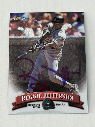 Reggie Jefferson 1998 Topp Finest Authentic Signed Autograph Auto ...