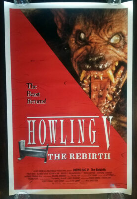 HOWLING V The Rebirth Video Store Movie Poster Rolled 27x41 RARE | eBay