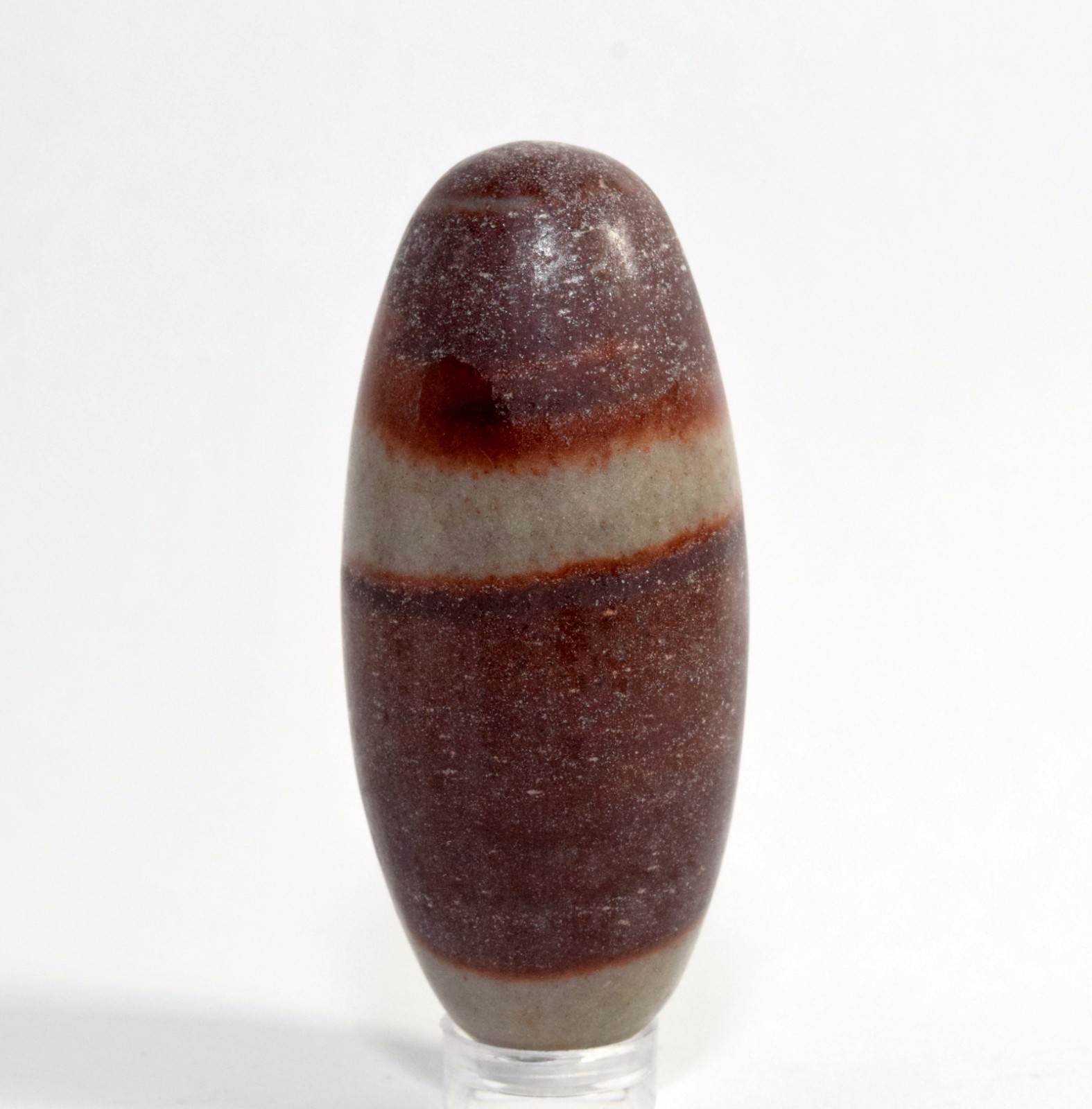 2.6" Shiva Lingam Sacred Narmada River Lingham Mineral Egg-Shaped Stone ...