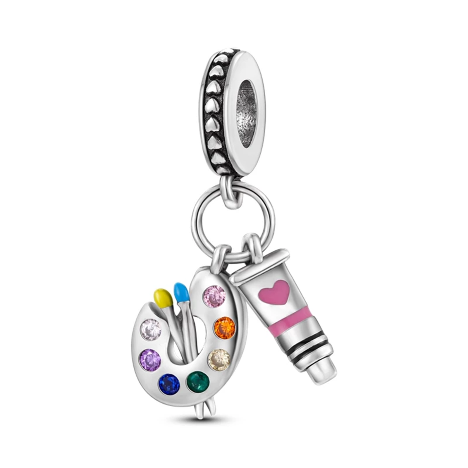 Art Painter Palette Charm For Bracelet, Artist Charm, Palette Charm ...