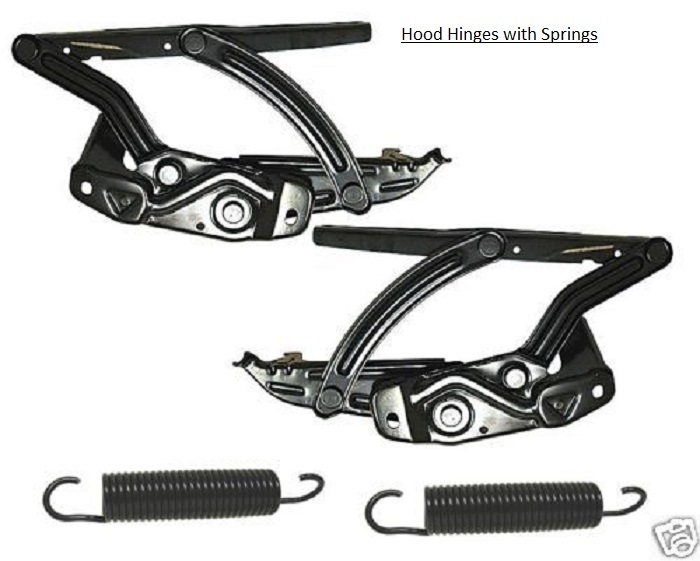 Hood Hinges + springs 4pc kit Camaro Firebird Chevelle Nova Impala ...
