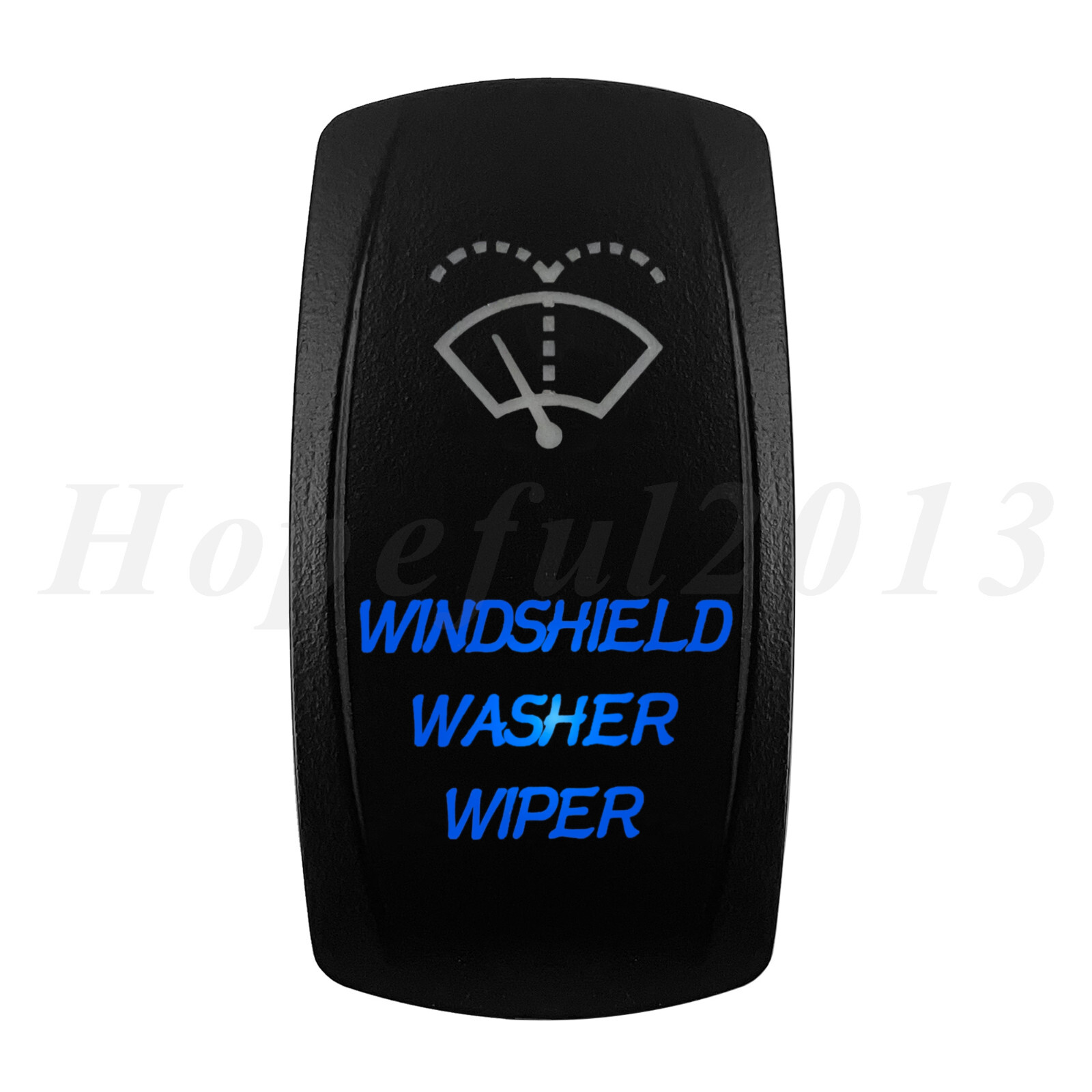 Blue Led Rocker Switch Windshield Washer Wiper (ON) OFF ON 7Pin DPDT ...